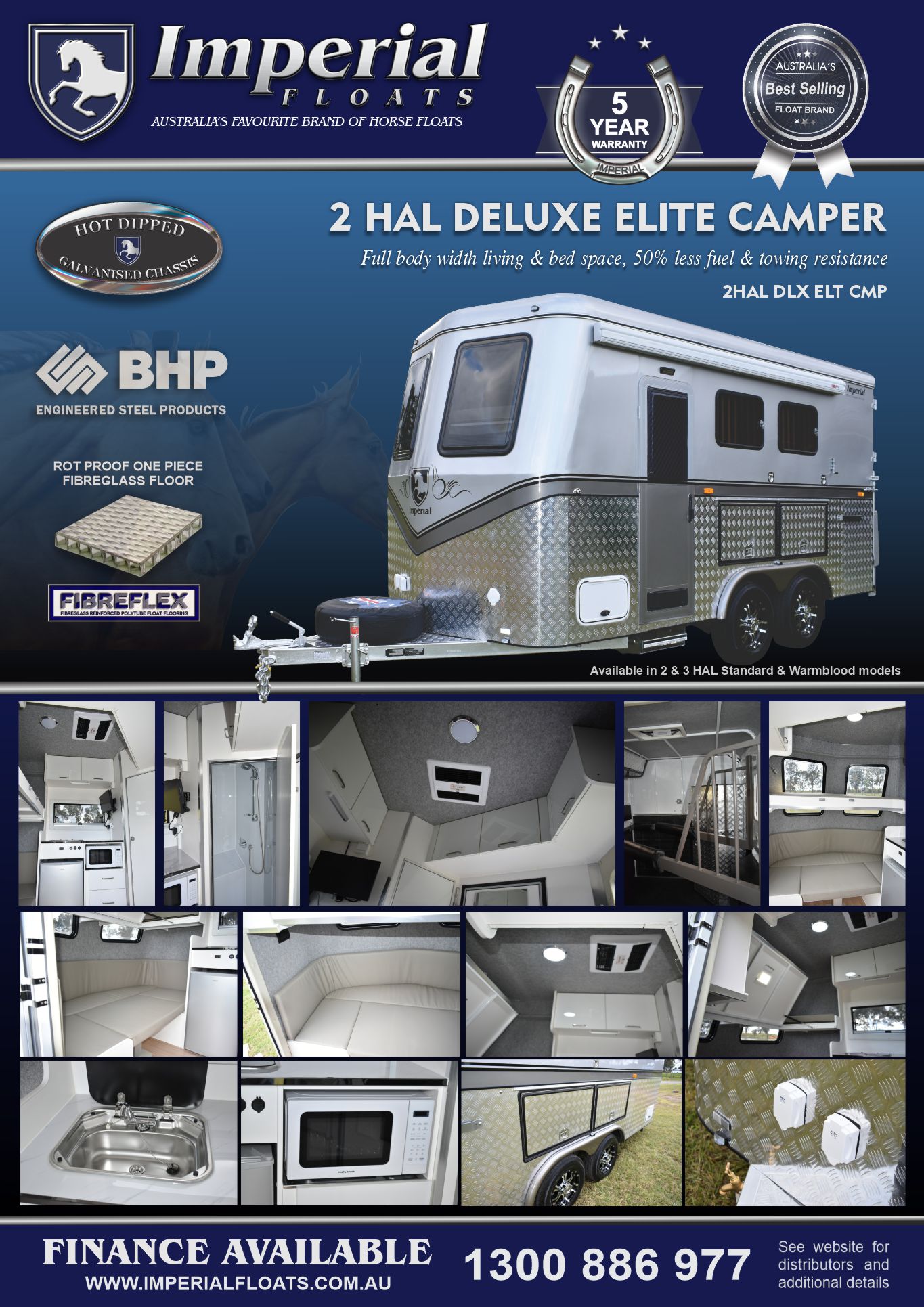 2HAL DELUXE ELITE CAMPER - Imperial Horse Floats